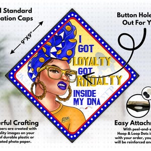 Sigma Gamma Rho Sorority, Rhoalty Inside My DNA, Graduation Cap Topper ...