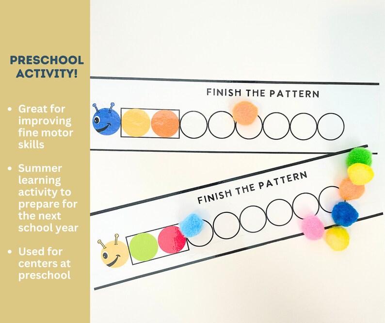 Preschool Summer Activity, Busy Bag, Learning Activity for Preschooler ...