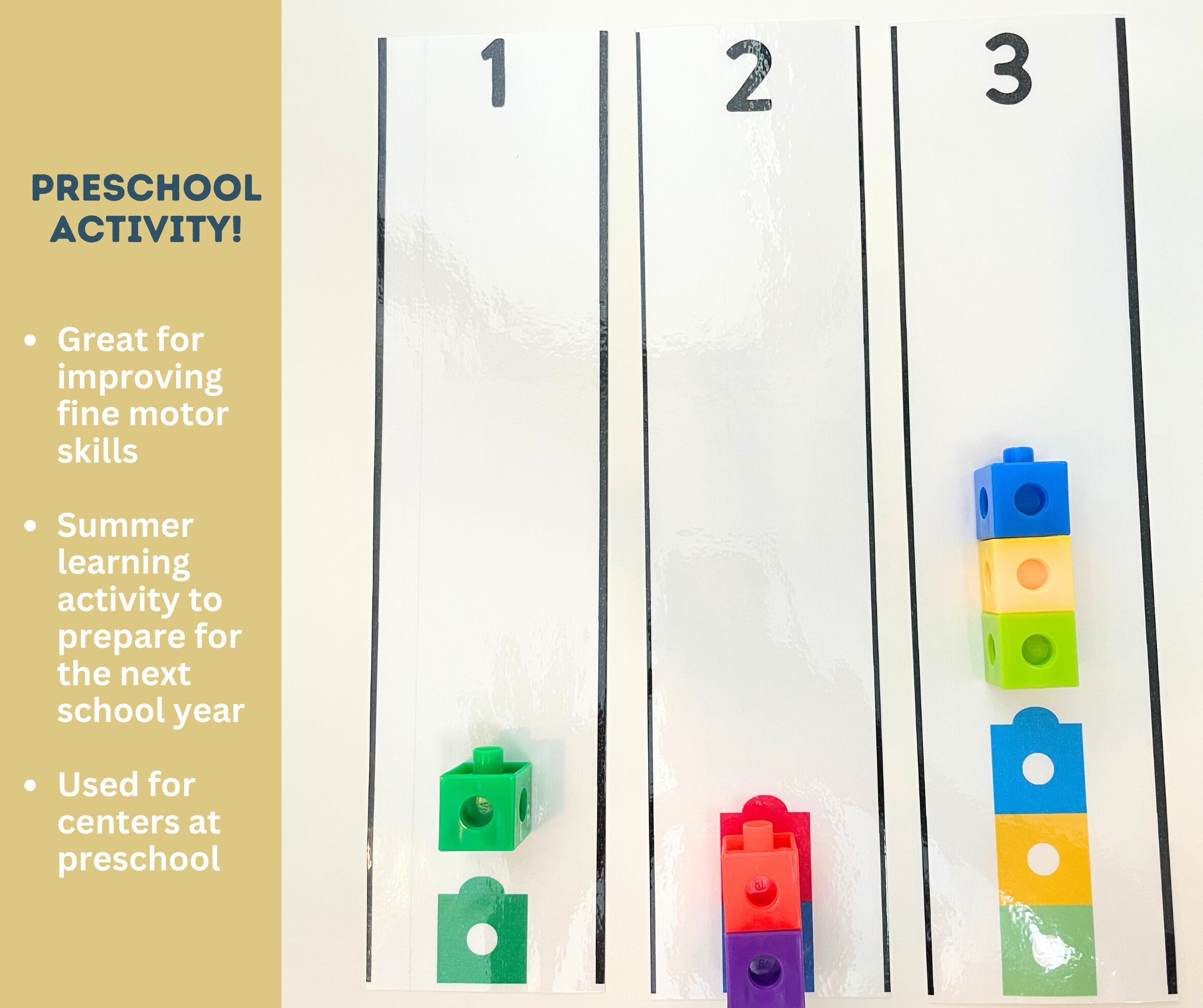 Preschool Counting Activity, Busy Bag, Learning Activity for ...