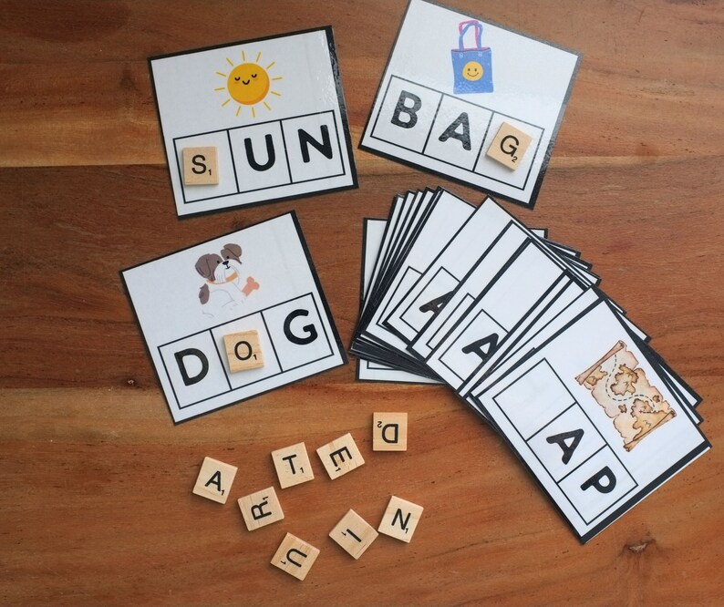 Complete the Word Activity, Busy Bag, Learning Activity for Preschooler ...
