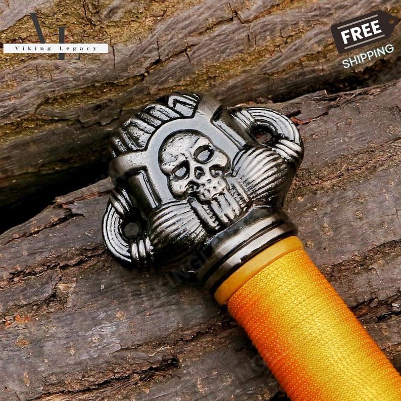 Damascus Steel Handmade Long Sword for Wall Decor, Medieval Cosplay ...