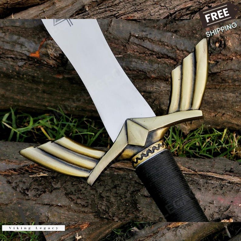 Damascus Steel Handmade Long Sword for Wall Decor, Medieval Cosplay ...