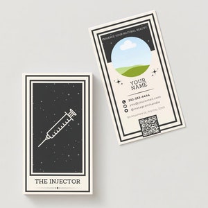 The Injector Tarot Card| Business Card for Nurse Aesthetic Injector ...