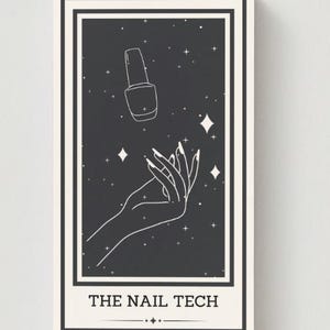 THE NAIL TECH Business Card | Tarot Style | Template - Etsy