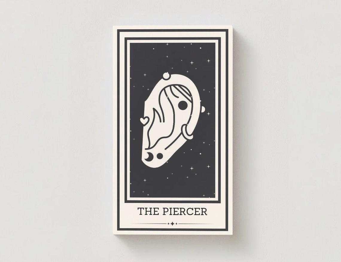 The Piercer Business Card | Piercing | Tarot Design - Etsy