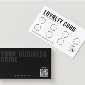 Piercing Loyalty Card Template Business Card Canva - Etsy