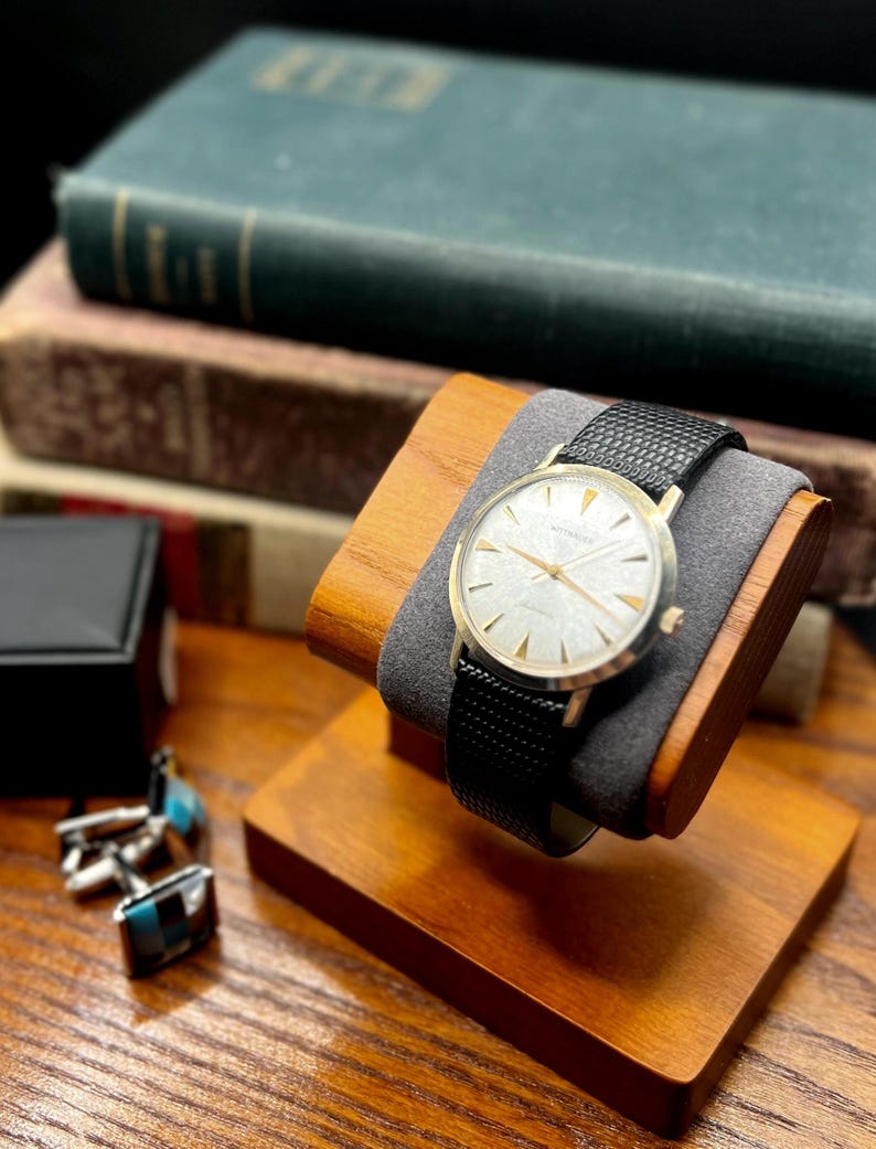 Wittnauer Automatic Gold Vintage Dress Watch Mid Century Swiss With ...