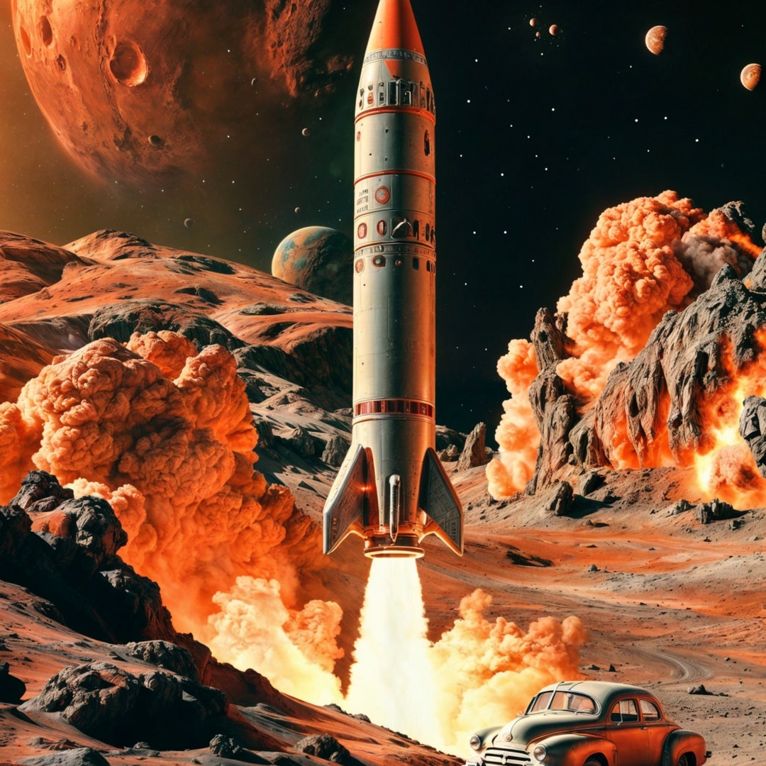 Animated Rocket Landing on a Desolate Planet MP4 Phone Wallpaper NOT ...