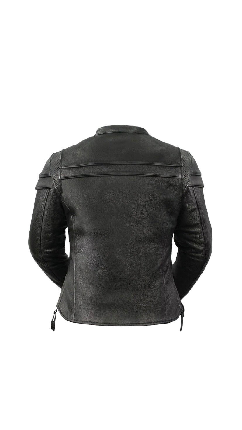 Ladies Reflective Armour Leather Jacket - Etsy