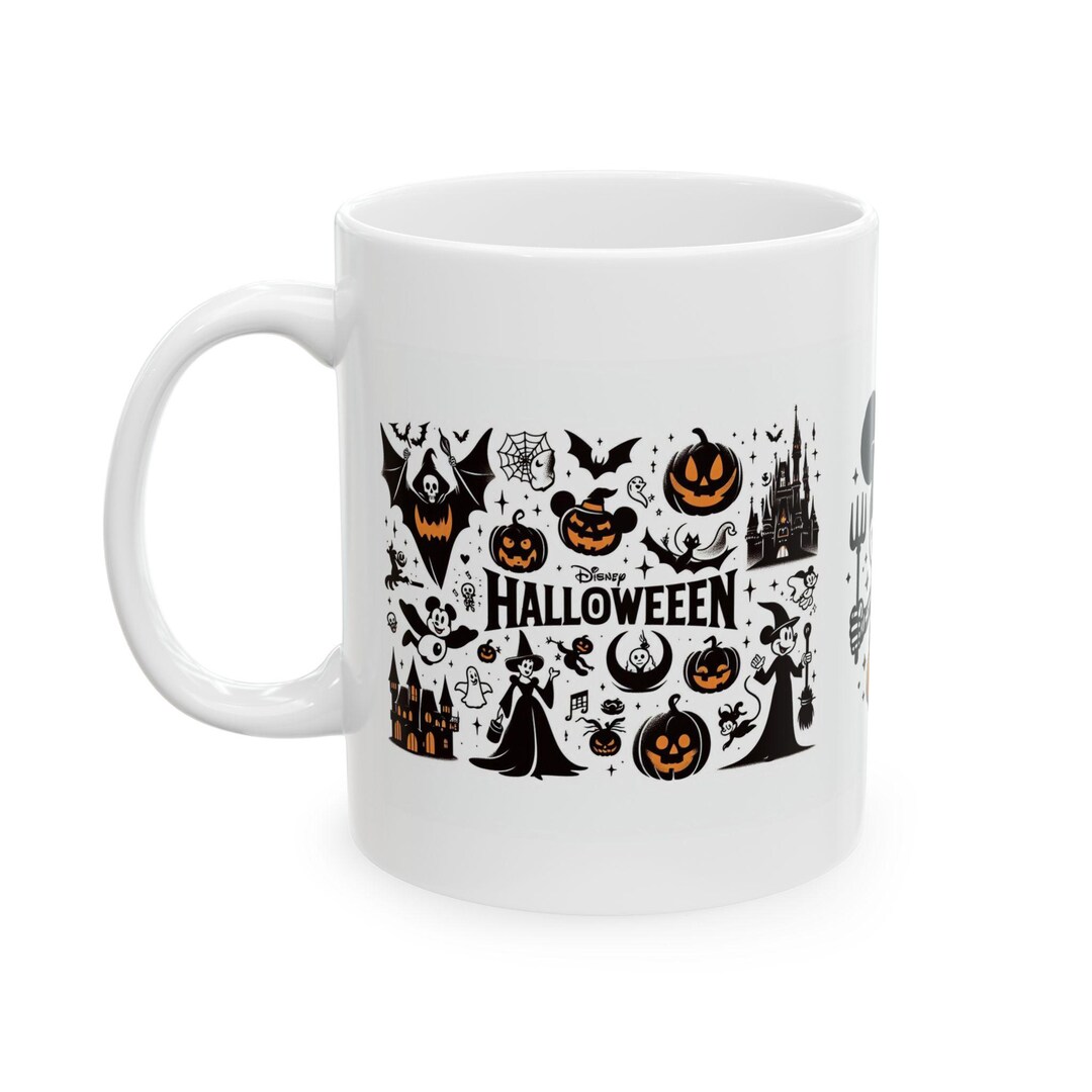 Disney Halloween Mug: Featuring Skeleton Mickey and Disney Parks ...
