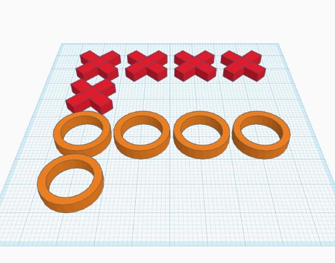 3D Printer STL File Tic Tac Toe Board Pieces Printable STL File - Etsy