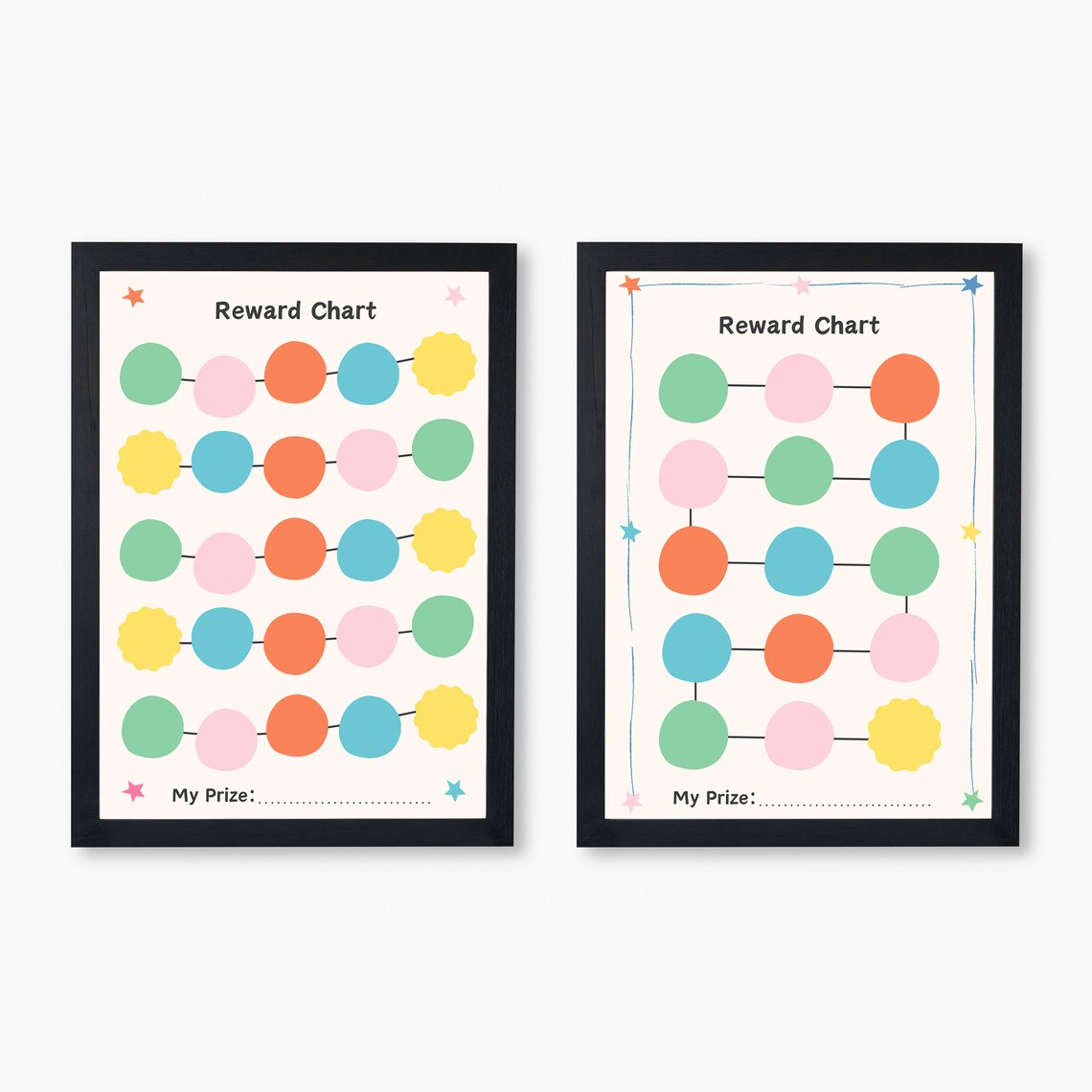 Printable Reward Chart, Toddler Reward Chart, Rainbow Reward Chart ...