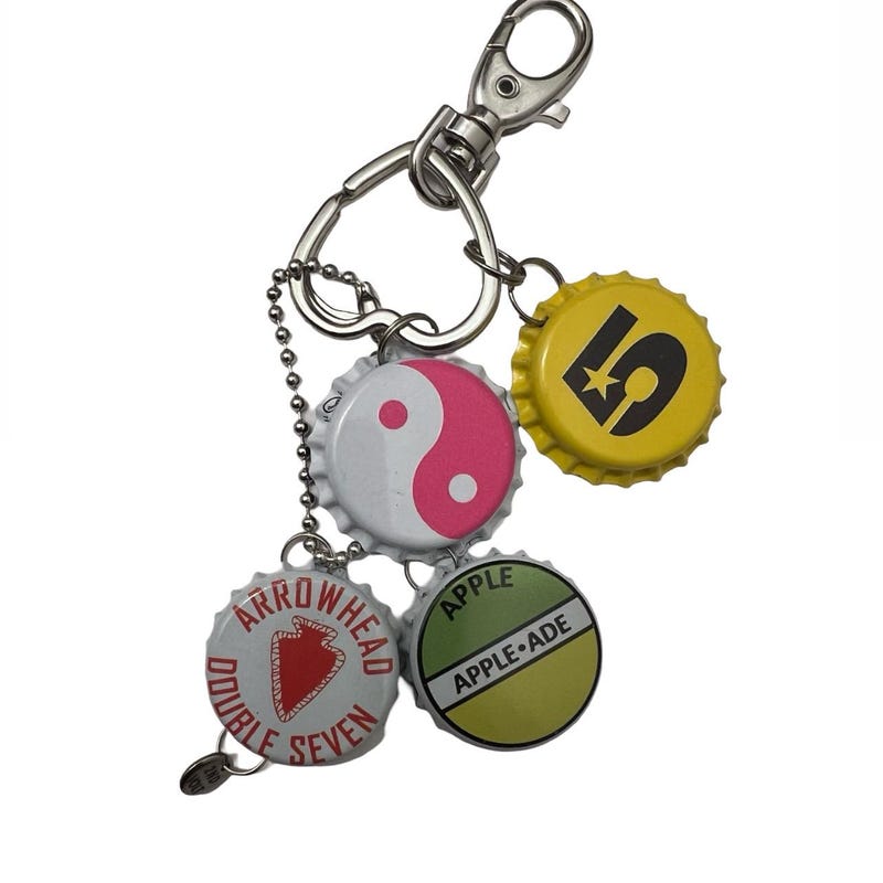 Bottle Cap Keychain - Etsy