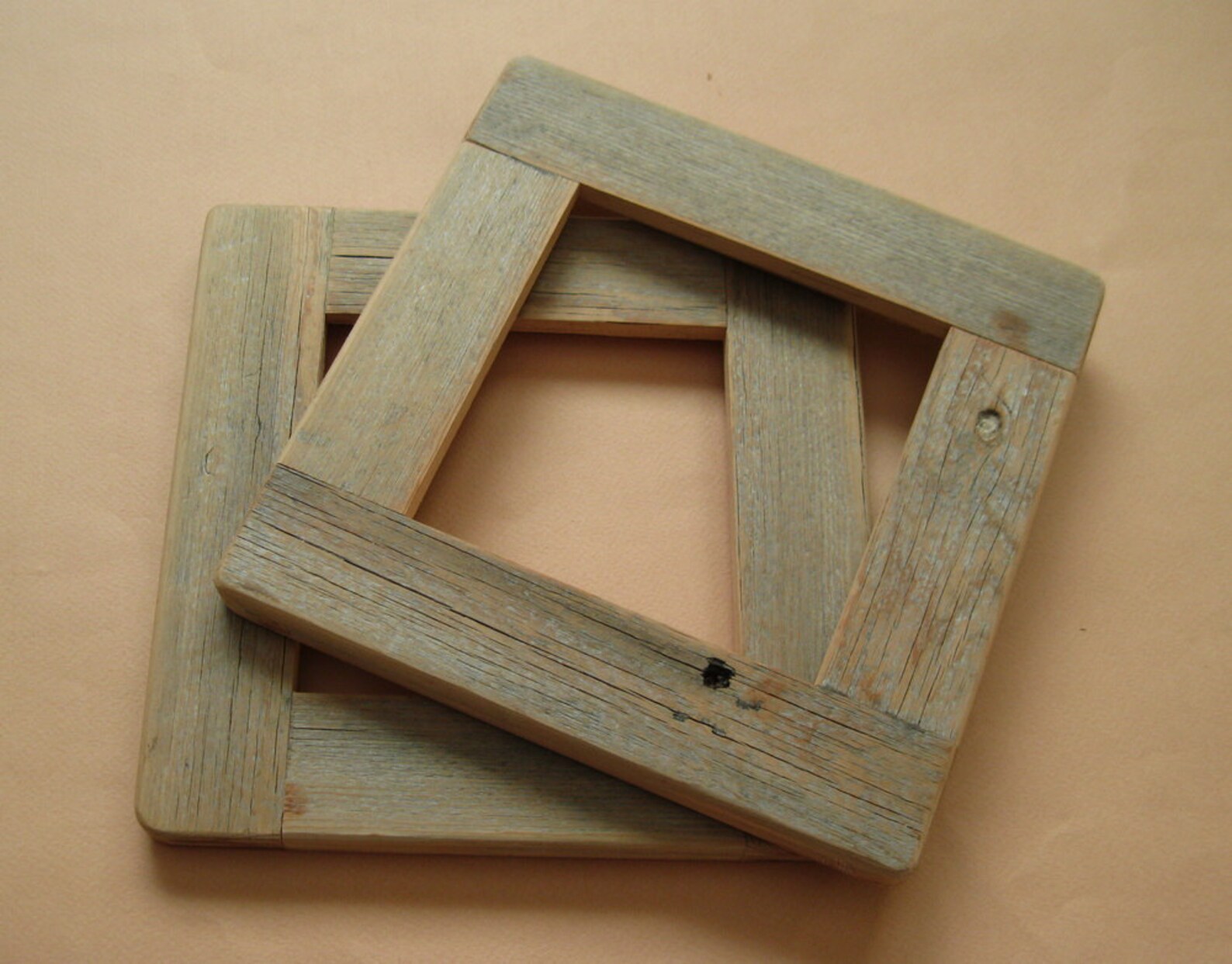 Barnwood FRAME 5x5 Handmade From Reclaimed Weathered Wood - Etsy