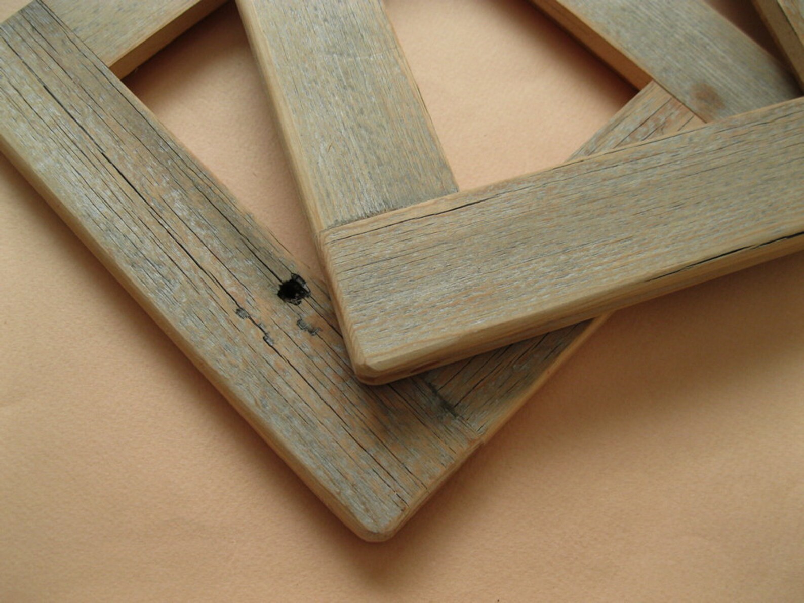 Barnwood FRAME 5x5 Handmade From Reclaimed Weathered Wood - Etsy