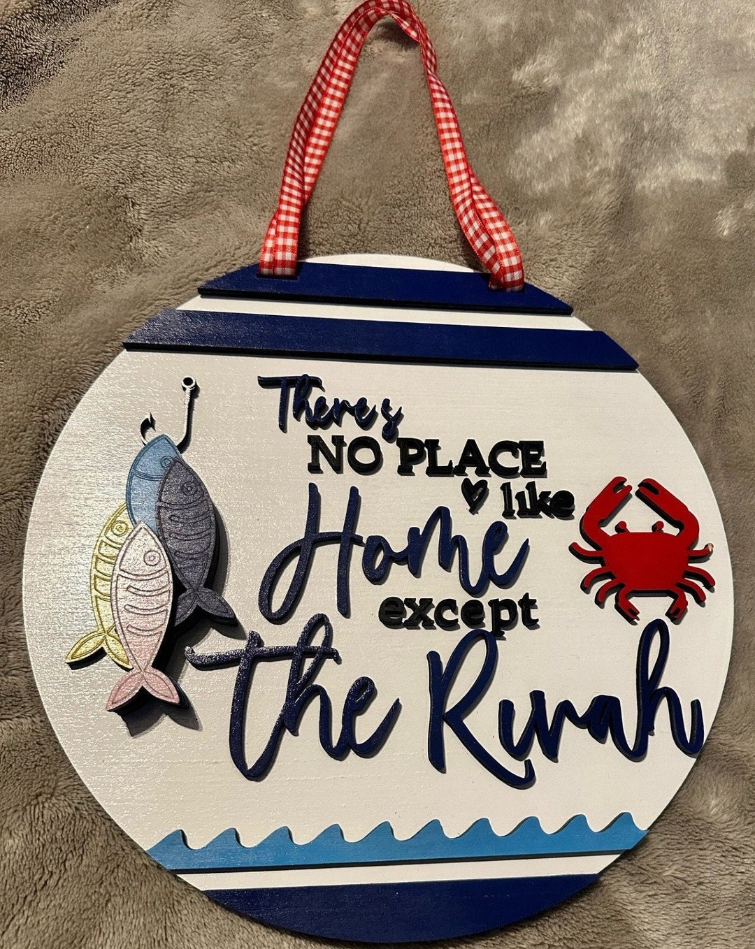 Summer Front Door Decor | Rivah Sign| No Place Like Home | Summer ...