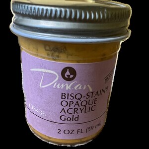 Ducan Ceramic Bisq-stain Opaque Acrylic Gold OS 436 - Etsy