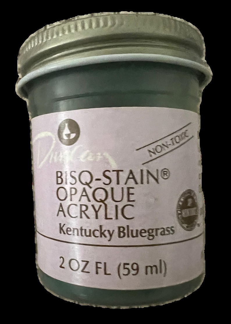 Duncan Ceramic Glaze Bisq-stain Kentucky Bluegrass OS509 Opaque Acrylic ...