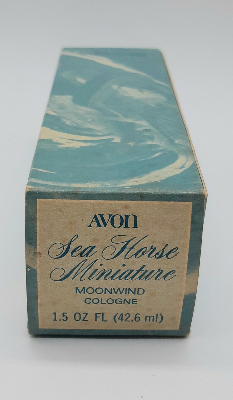 Vintage Avon Sea Horse Miniature Moonwind Cologne 1.5 Oz 1970's - Etsy