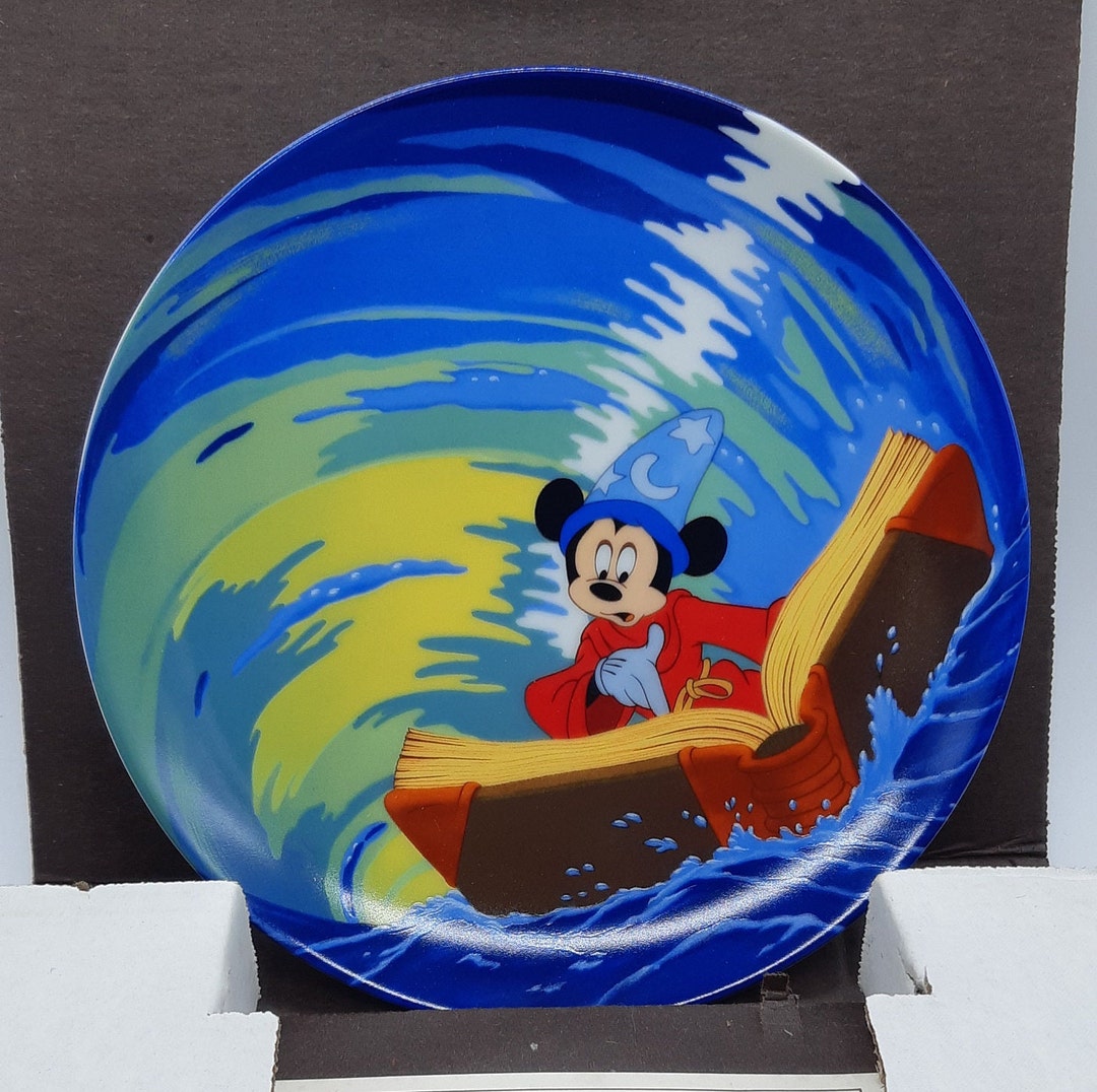 Walt Disney Plate Mickeys Magical Whirlpool, Fantasia - Etsy