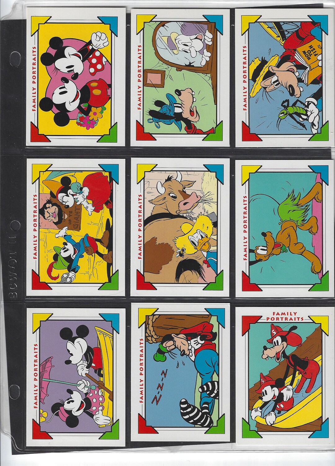 Disney 1991 Impel Collector Cards Family Portrait Bio's 9 Card Set 127 ...