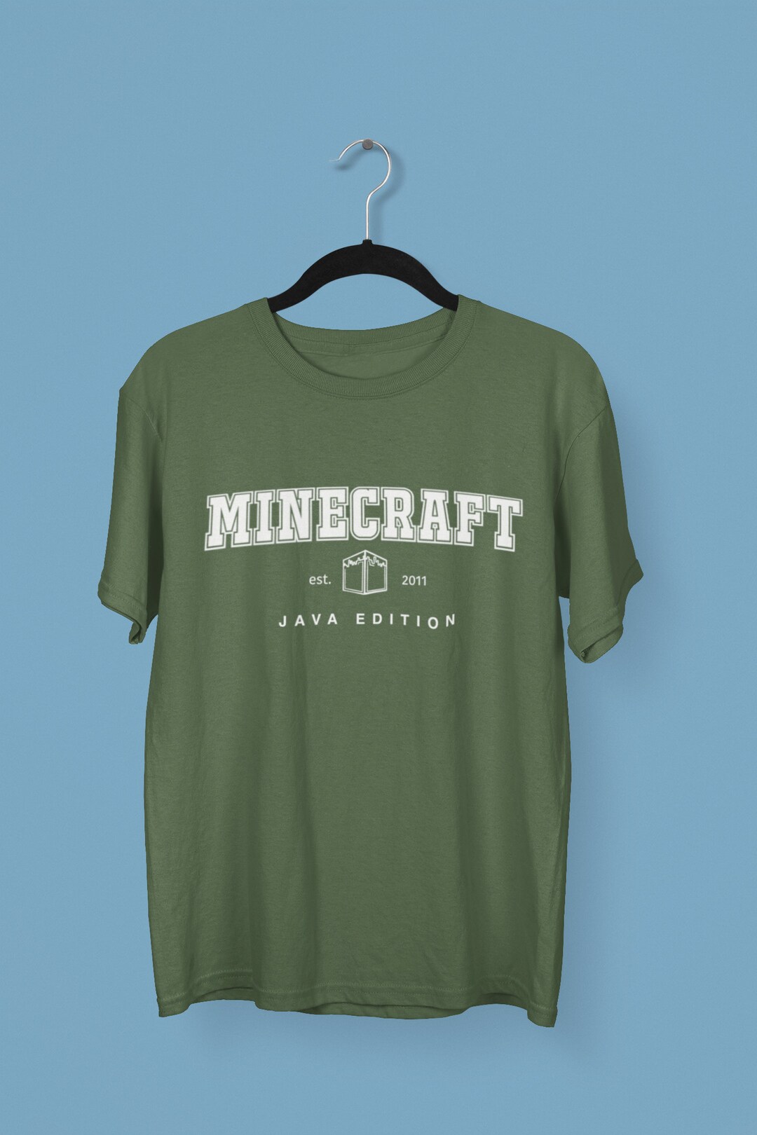 Minecraft Crewneck Graphic Tshirt | Java Edition - Etsy