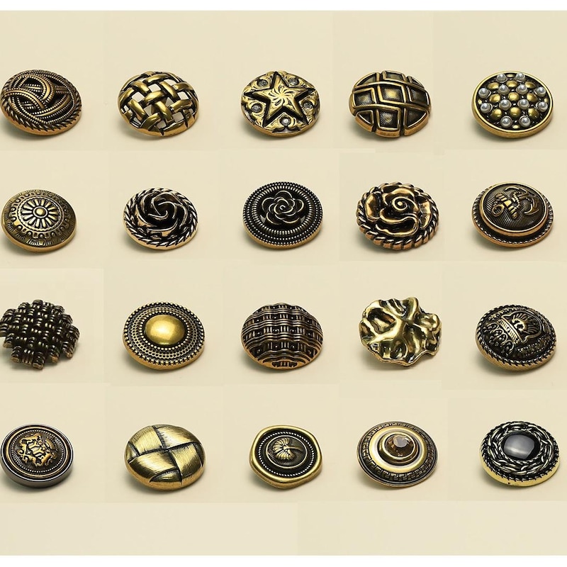 Retro Buttons - Etsy