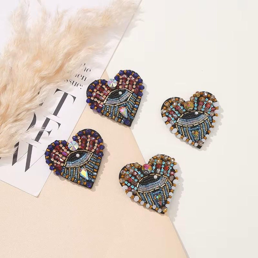 Evil Eye Patches - Rhinestone Sew on Patches - Embroidered Eye Patch ...