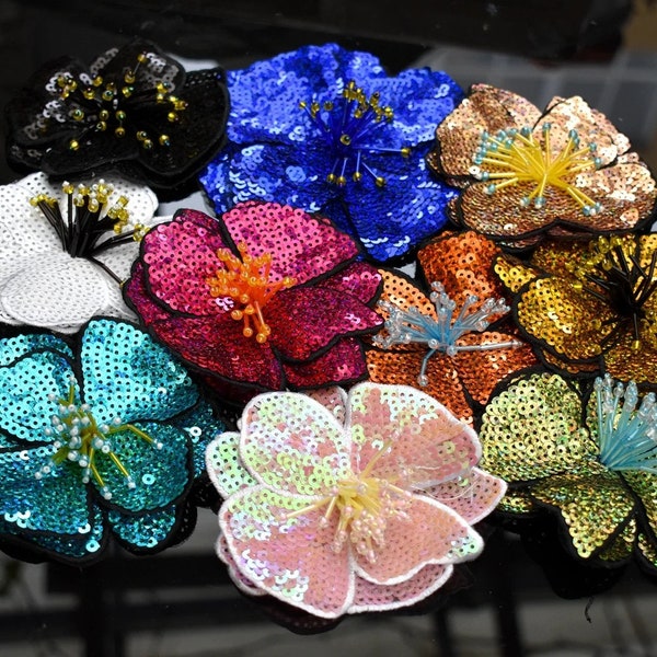Sequin Flowers - Etsy