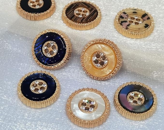 2/10pcs Metal Buttons, Buttons for Shirt Jacket Sweater Cheongsam DIY ...