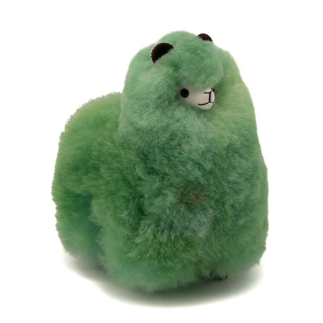 Neon Alpaca Llama Stuffed Animal Toy Green 9 INCHES Super Soft & Fluffy ...