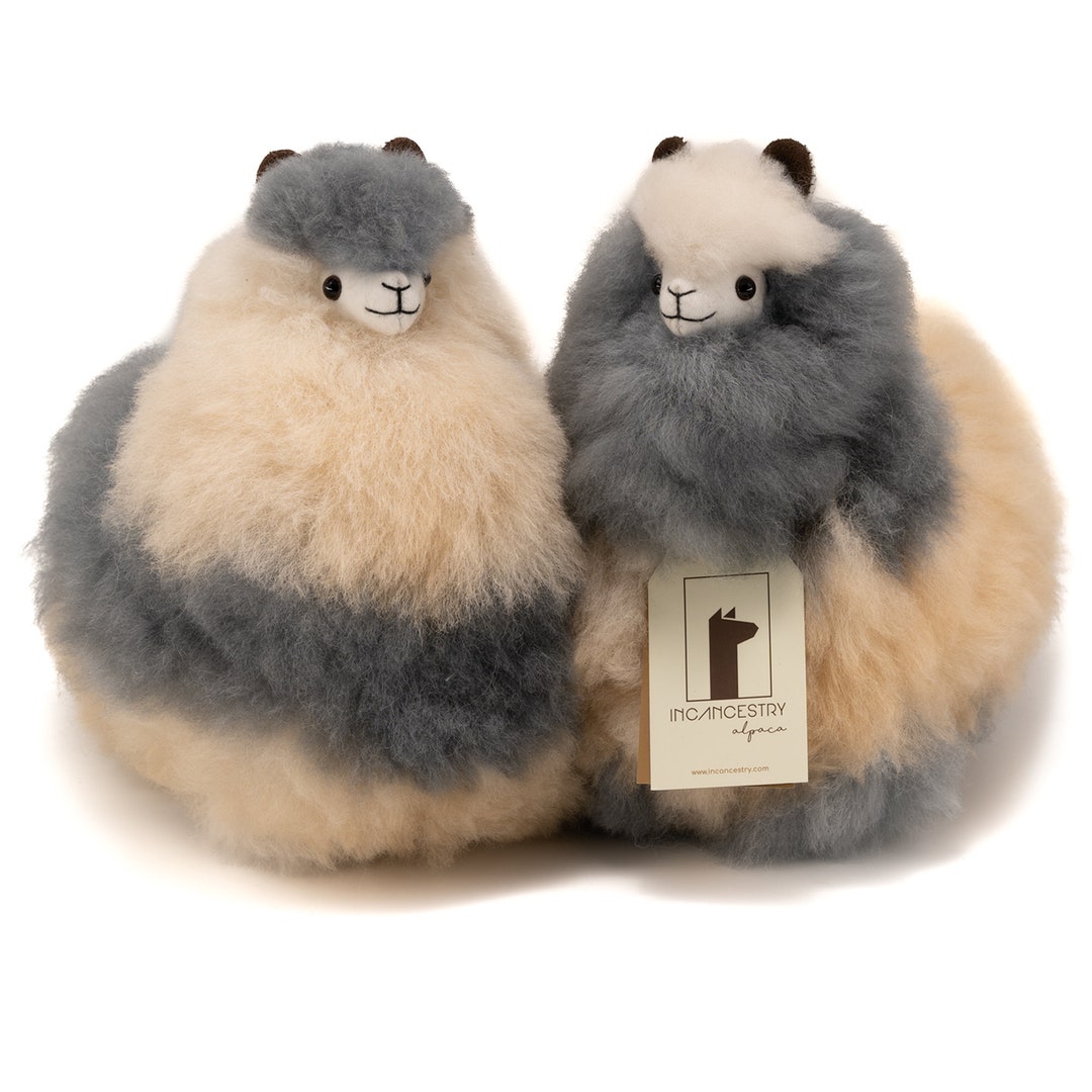 Super Fluff Alpaca Llama Stuffed Animal Toy | Frosty Blueberry | 9 ...