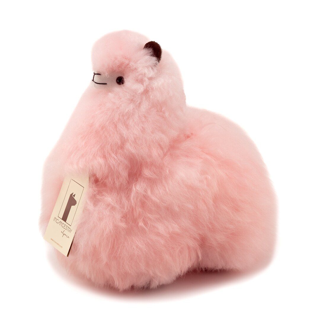 Pink Alpaca Llama Stuffed Animal Toy 9 INCHES Super Soft & Fluffy Plush ...