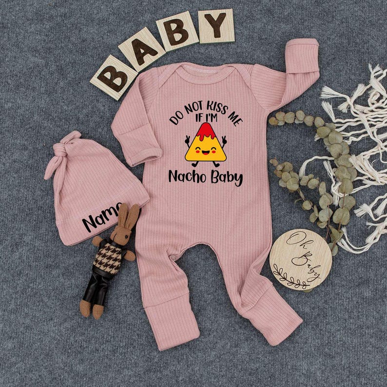 Custom 'nacho Baby' Bodysuit and Hat Set, Pregnancy Announcement - Etsy