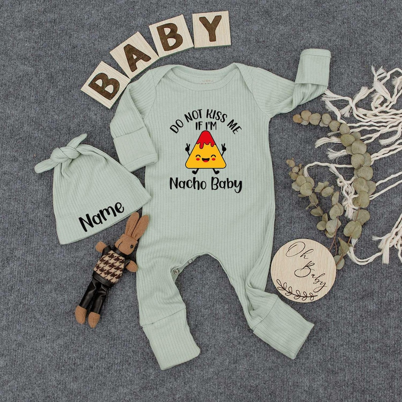 Custom 'nacho Baby' Bodysuit and Hat Set, Pregnancy Announcement - Etsy