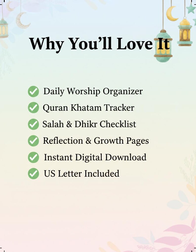 Ramadan Planner 2026 Printable | Islamic Daily Journal & Quran Tracker ...