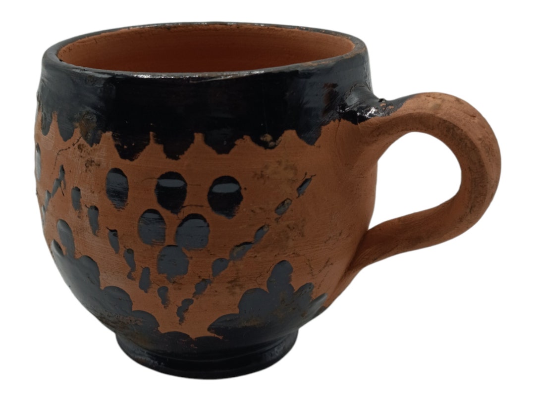 Moroccan Handmade Terracotta Mug - Etsy