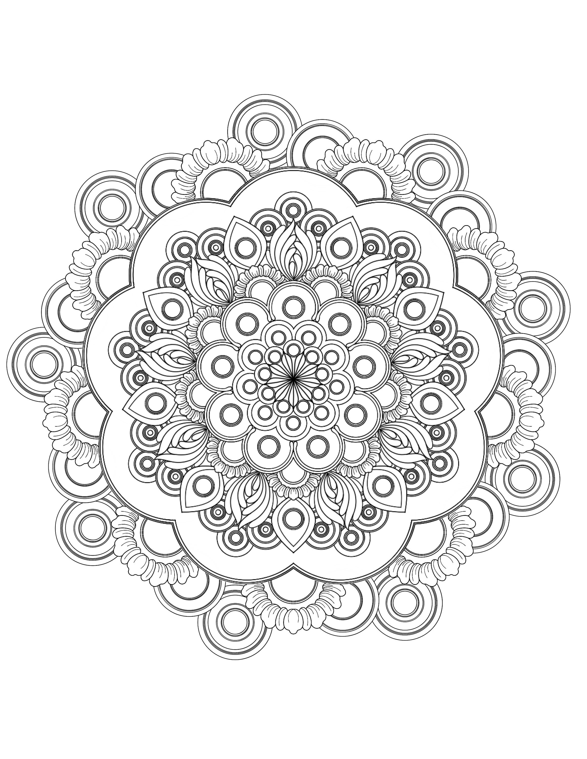 Mandala Coloring Book Vol. 2 | Adult Coloring Book| Hand Drawn Coloring ...