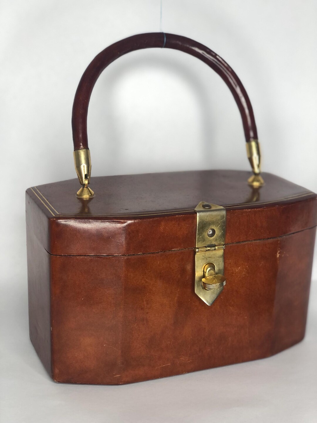Vintage Saks Fifth Avenue Box Leather Purse Made in Italy-rare - Etsy