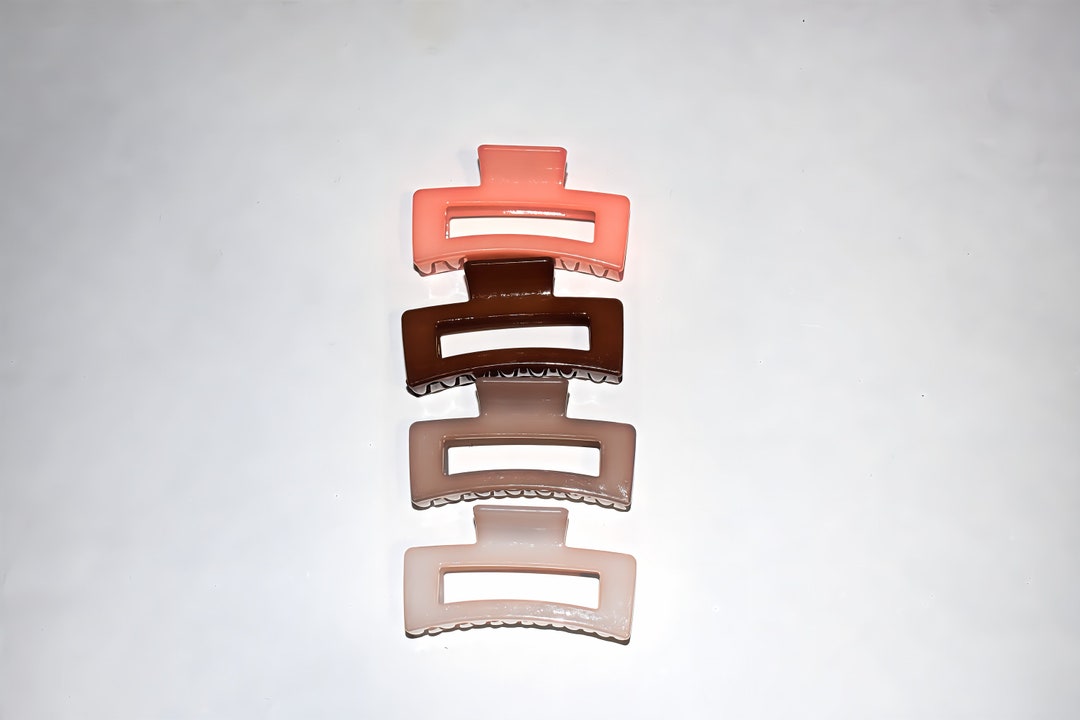 4pc Rectangle Claw Cute Unique Clips - Etsy