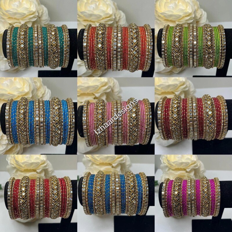 Indian Silver Bangles and Necklaces - Etsy