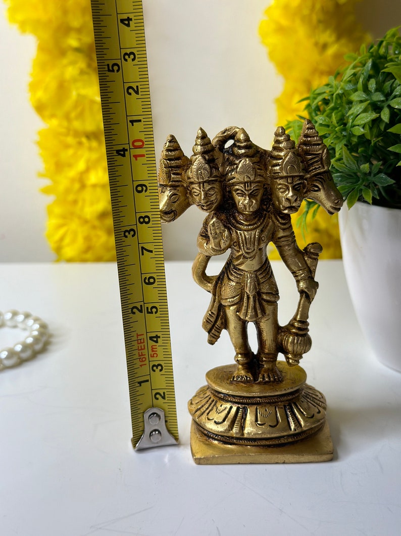 Panchmukhi Hanuman Ji Idol Brass Hanuman Statue for Puja & Temple Hindu ...