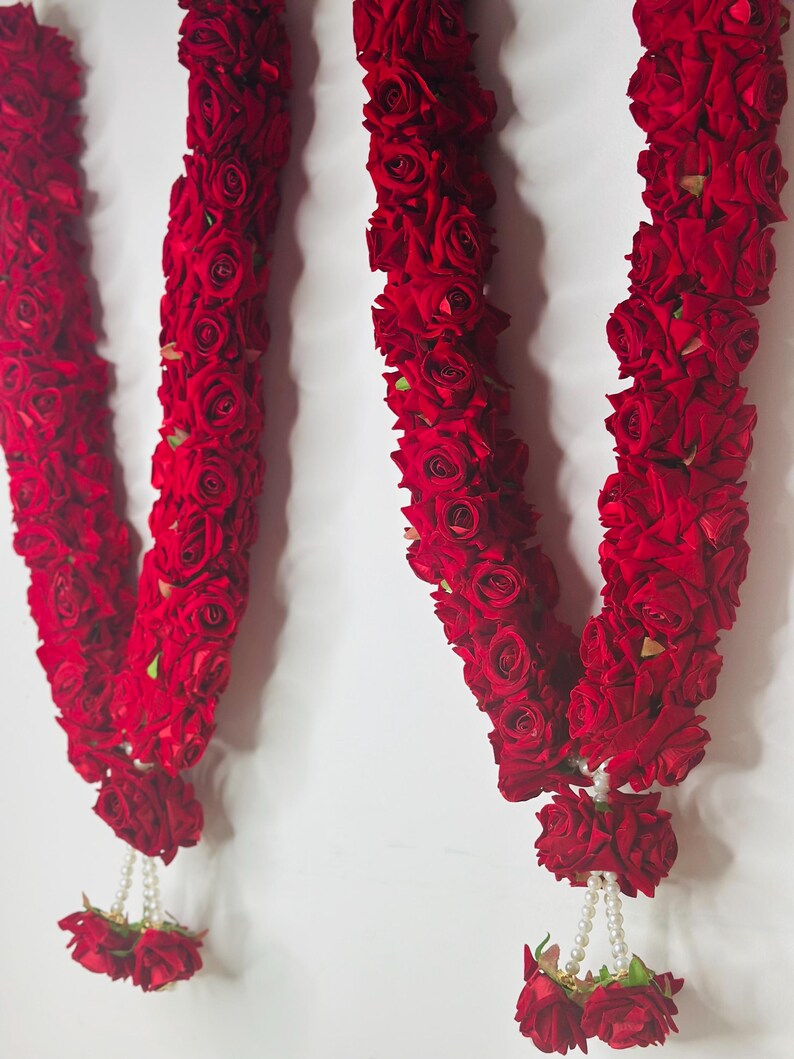 Izhaar Premium Imitation Red Roses Jaimala|varmala Garland for Bride ...