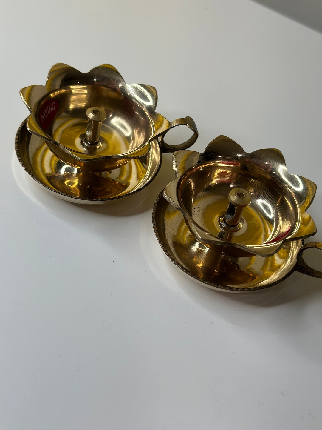 Pure Brass Diya, Oil Lamp for Home Temple Festival Gifts Puja Articles ...