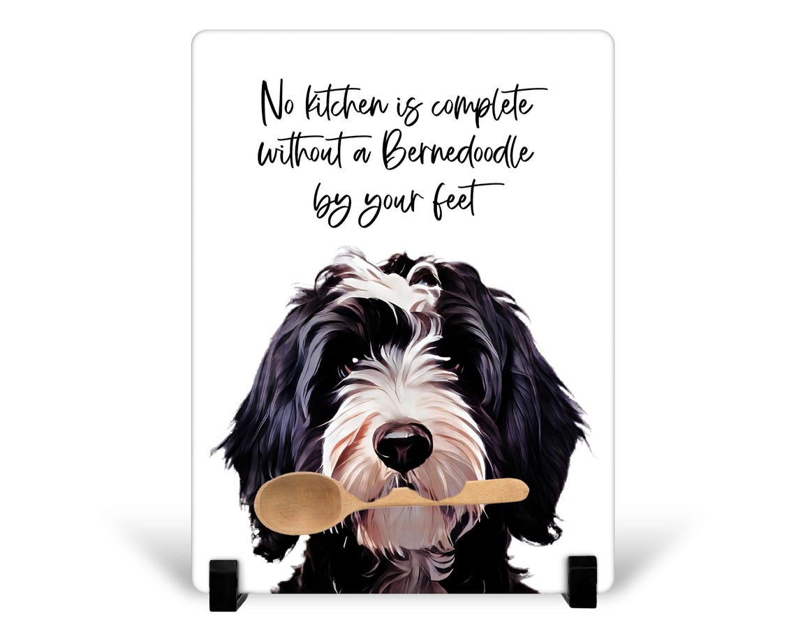 Bernedoodle in the Kitchen | Funny Metal Signs | Home Decor - Etsy