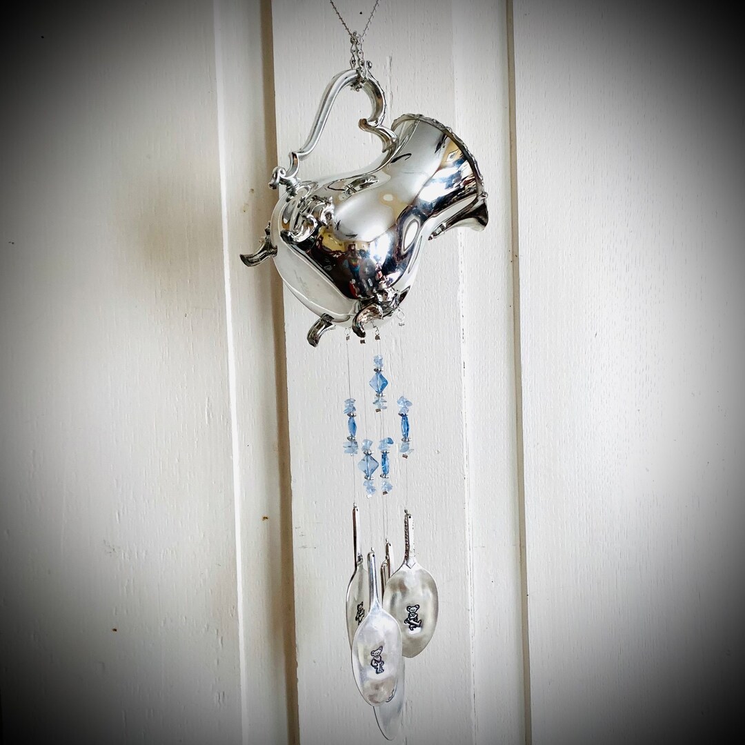 Grateful Dead Themed Windchime From Recycled Silverware - Etsy