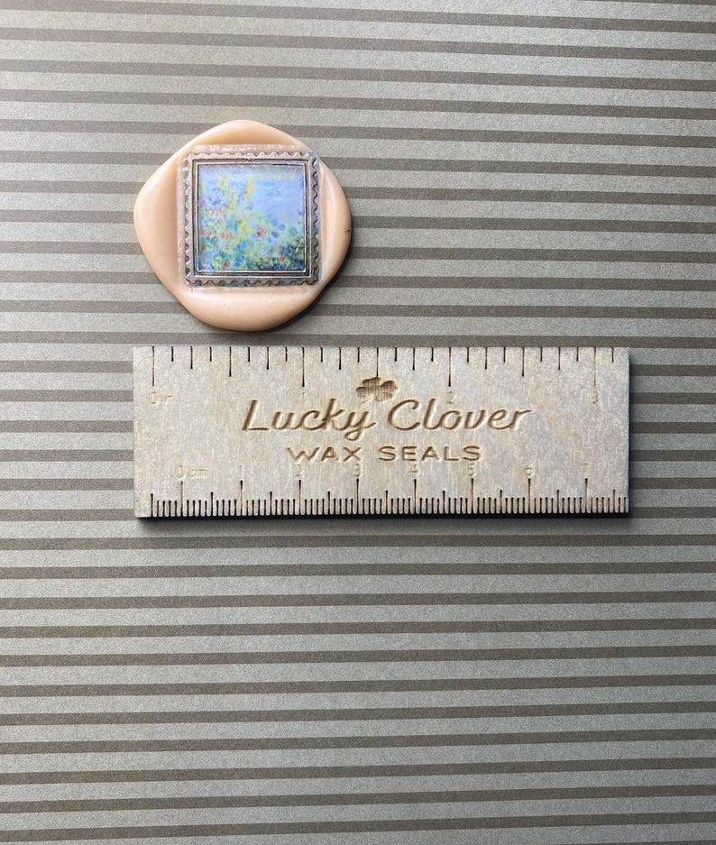 Framed Monet Wax Seal Sticker- Set of 6 - Etsy