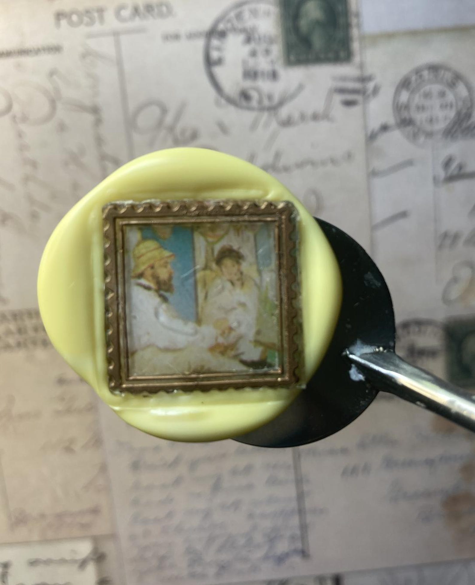 Framed Monet Wax Seal Sticker- Set of 6 - Etsy