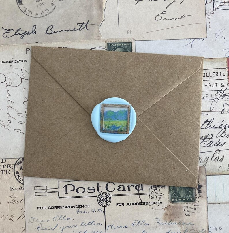 Framed Monet Wax Seal Sticker- Set of 6 - Etsy