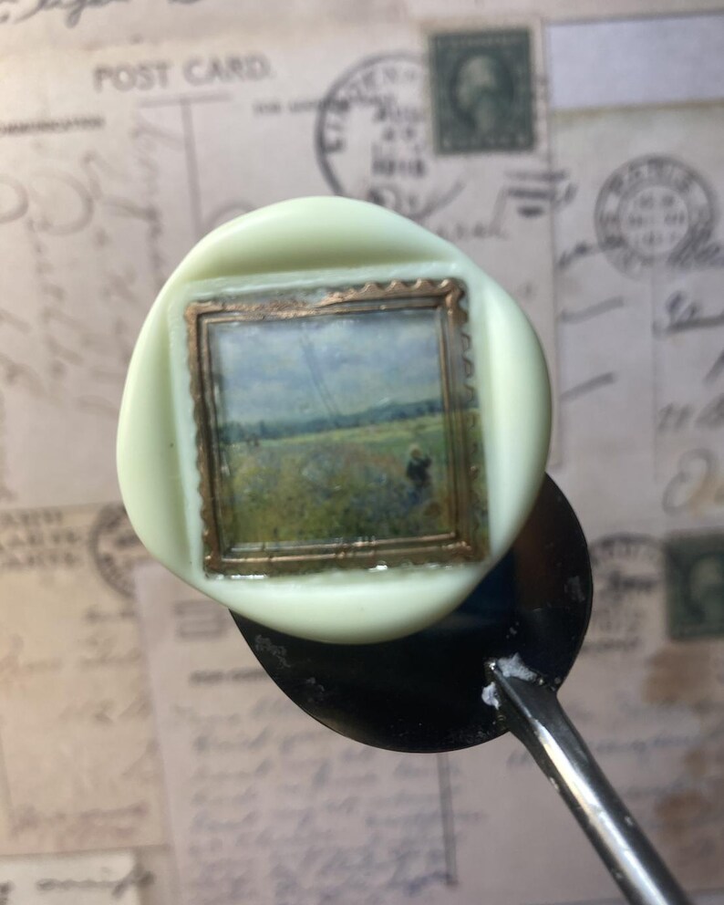 Framed Monet Wax Seal Sticker- Set of 6 - Etsy